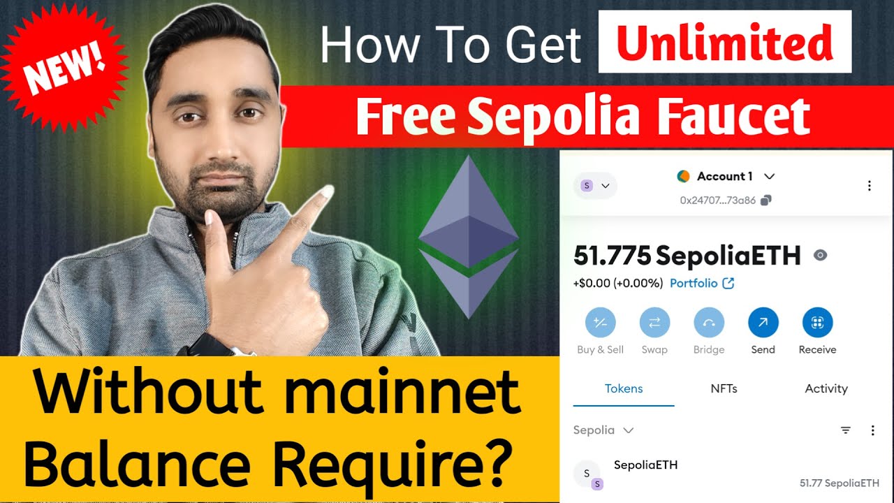 How to get unlimited free sepolia faucet | mobile se Sepolia ETH faucet ...