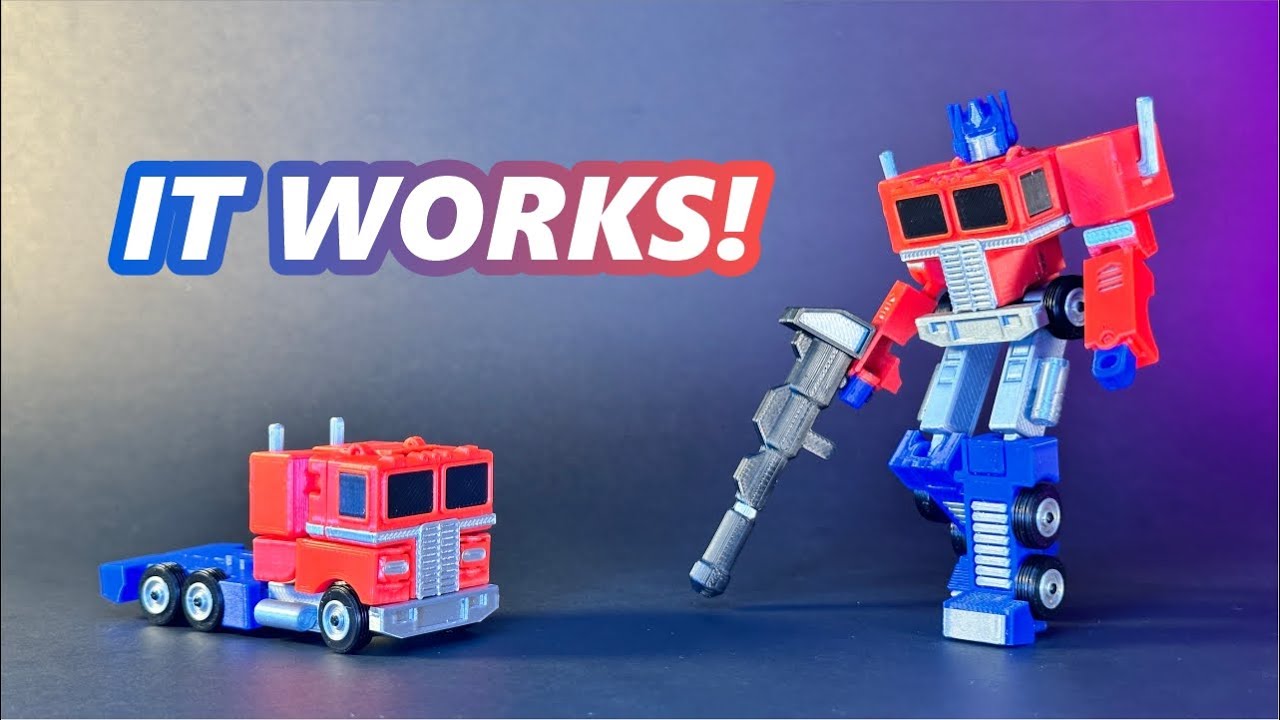 I 3D Printed An Optimus Prime Transformer (And It Actually Transforms ...