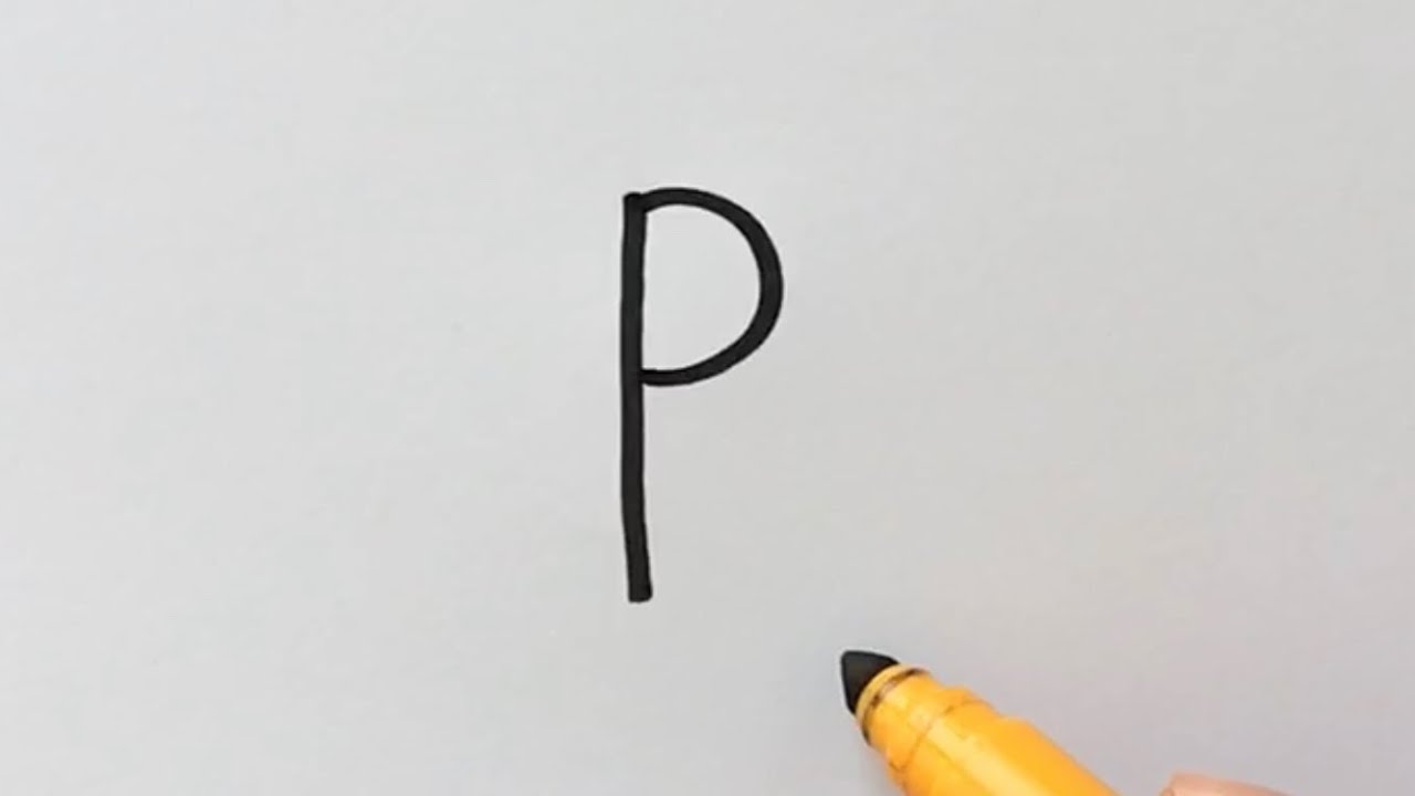 How to Draw a Pot Picture from letter P - YouTube
