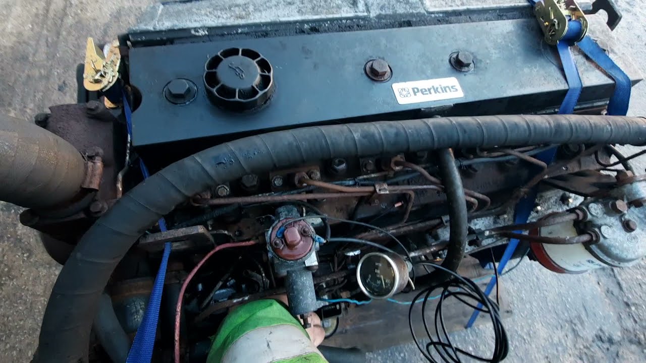 PERKINS PHASER 1006T TURBO ENGINE TEST RUN , FOR SALE NOV21 - YouTube