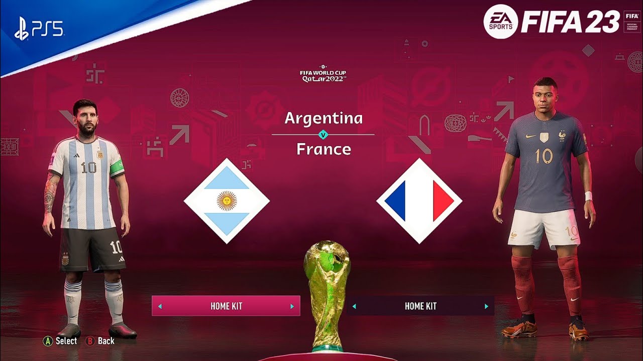 FIFA 23 - Argentina vs France | FIFA World Cup Qatar 2022 Final Match ...