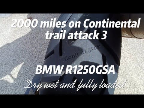 TRAIL ATTACK 3 TYRES, 2000 MILES DONE ON MY R1250GSA HP - YouTube