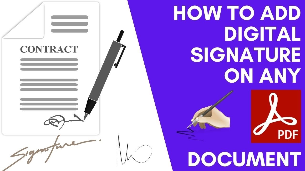 How To Add Digital Signature On Any PDF Document Using Adobe Reader YouTube How To Add Digital Signature On Any PDF Document Using Adobe Reader YouTube
