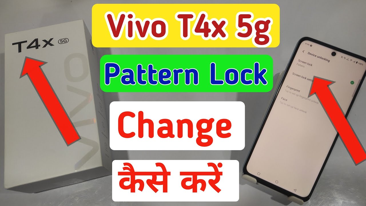 How to change pattern lock in Vivo T4x 5g | Screen lock | Vivo T4x me ...