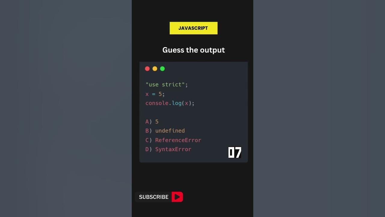 Test Your Javascript Knowledge: MCQ #19 - YouTube