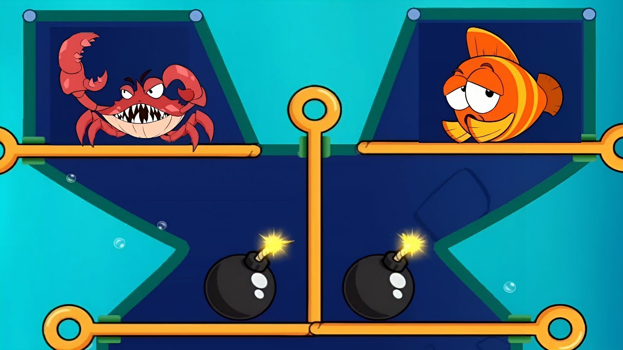 Save the Fish Challenge | Pull The Pin | Fish Rescue Game | Ios android ...