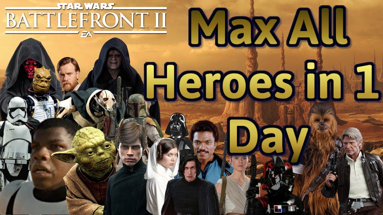 Star Wars Battlefront 2 - New Battle Points Glitch Maxes Heroes Fast ...