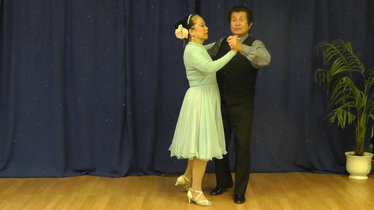 Waltz Step, Promenade Hesitation, in American Style Waltz - YouTube