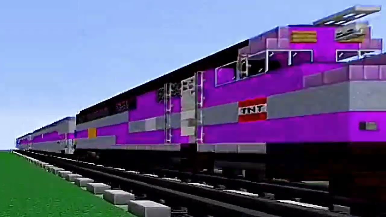 Minecraft Amtrak & MBTA Trains animation - YouTube