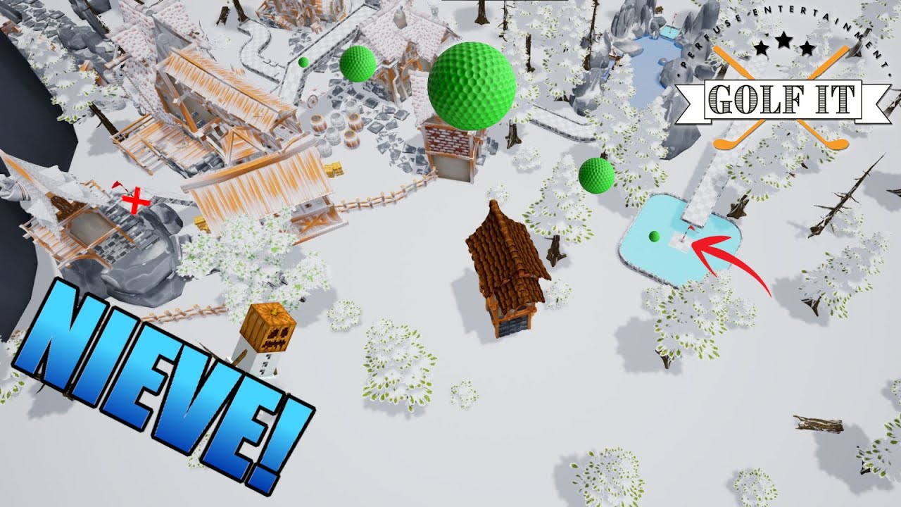 GOLF IT! PRIMER MAPA DE NIEVE - YouTube