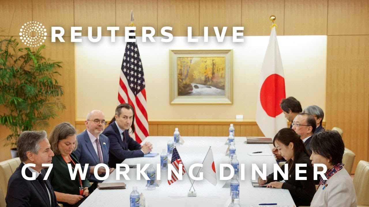 LIVE: G7 foreign ministers attend working dinner in Japan - YouTube