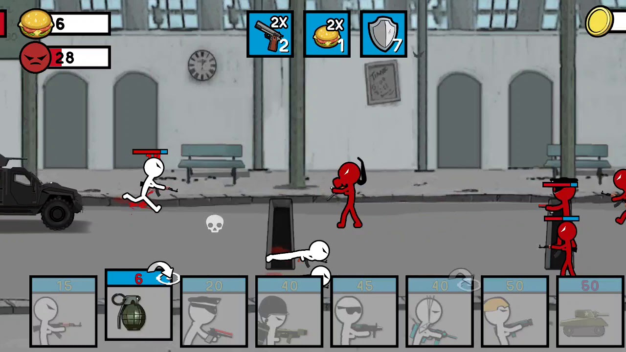 Playing stickman army - YouTube