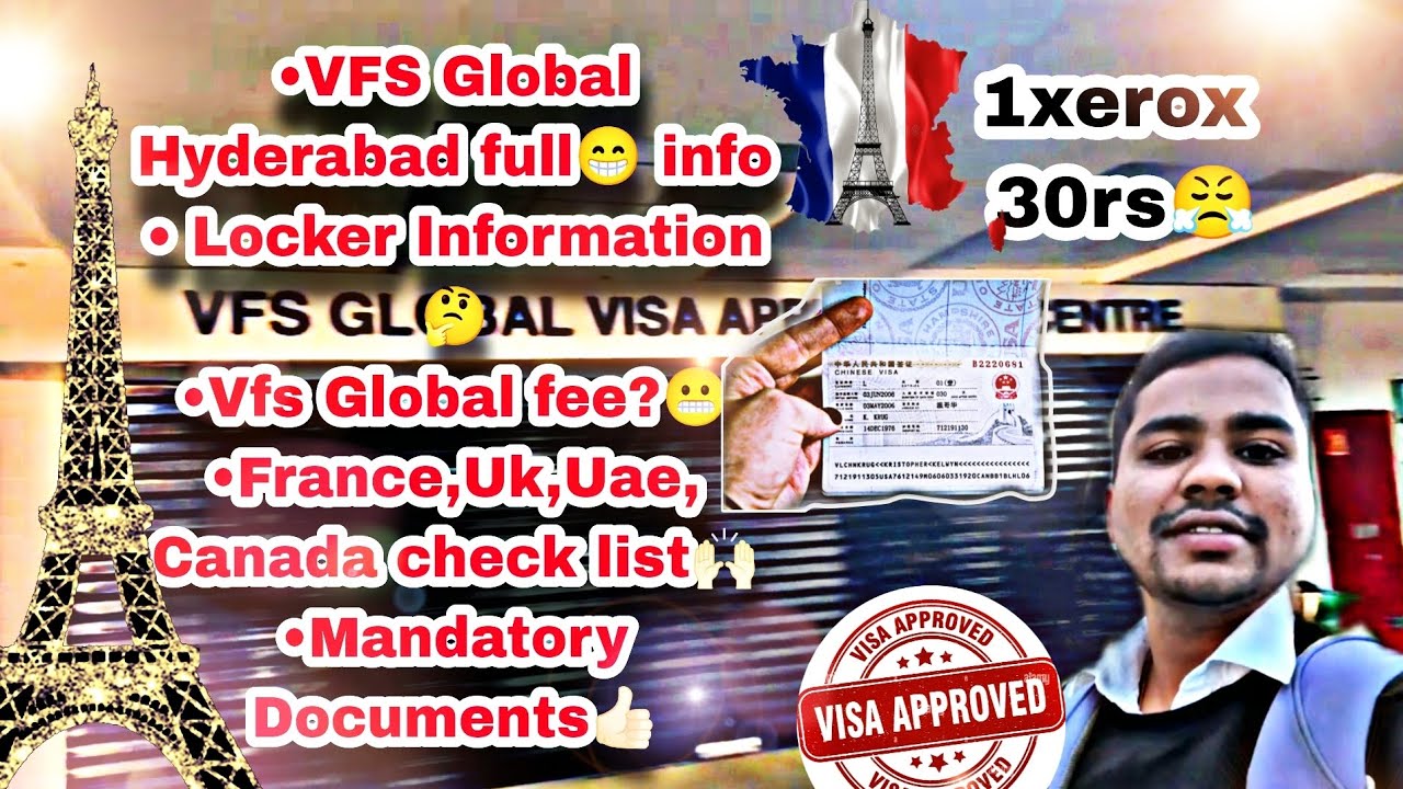 | VFS GLOBAL HYDERABAD FULL DETAILS IN TELUGU |LOCKER,XEROX, LOCATION ...