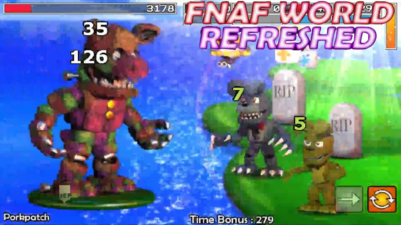 OBTAINING THE KEY AND COLLECTING ALL THE CLOCKS IN FNAF WORLD REFRESHED ...