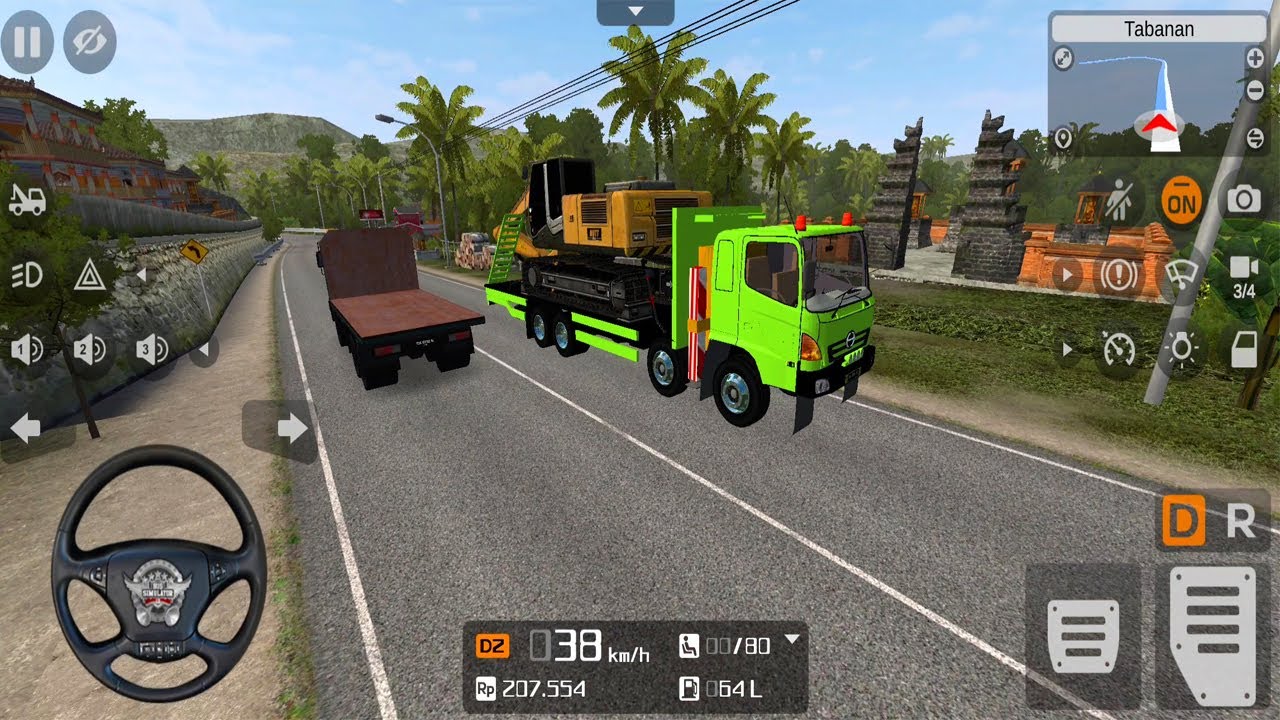 GAME MOBIL TRUK FUSO KONTAINER MUAT EXCAVATOR - TRUK GAME SIMULATOR ...