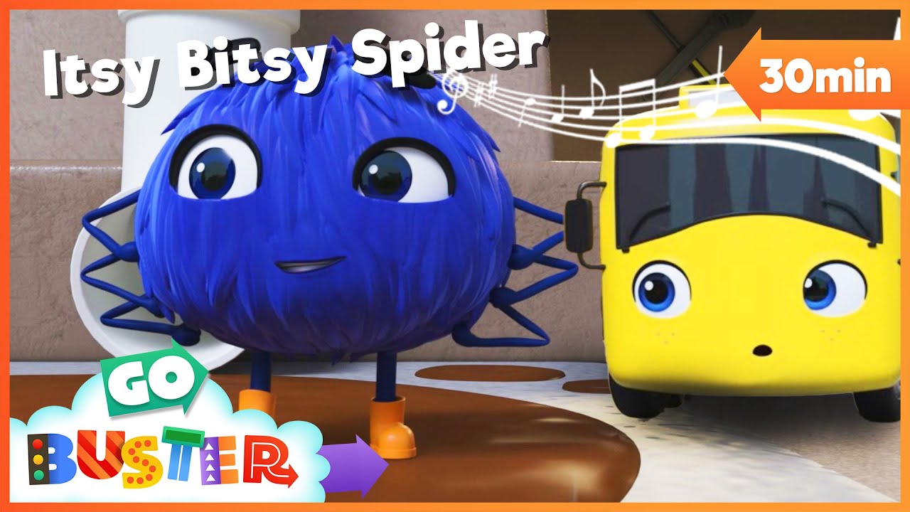 Itsy Bitsy Spider | Go Buster - Bus Cartoons & Kids Stories - YouTube