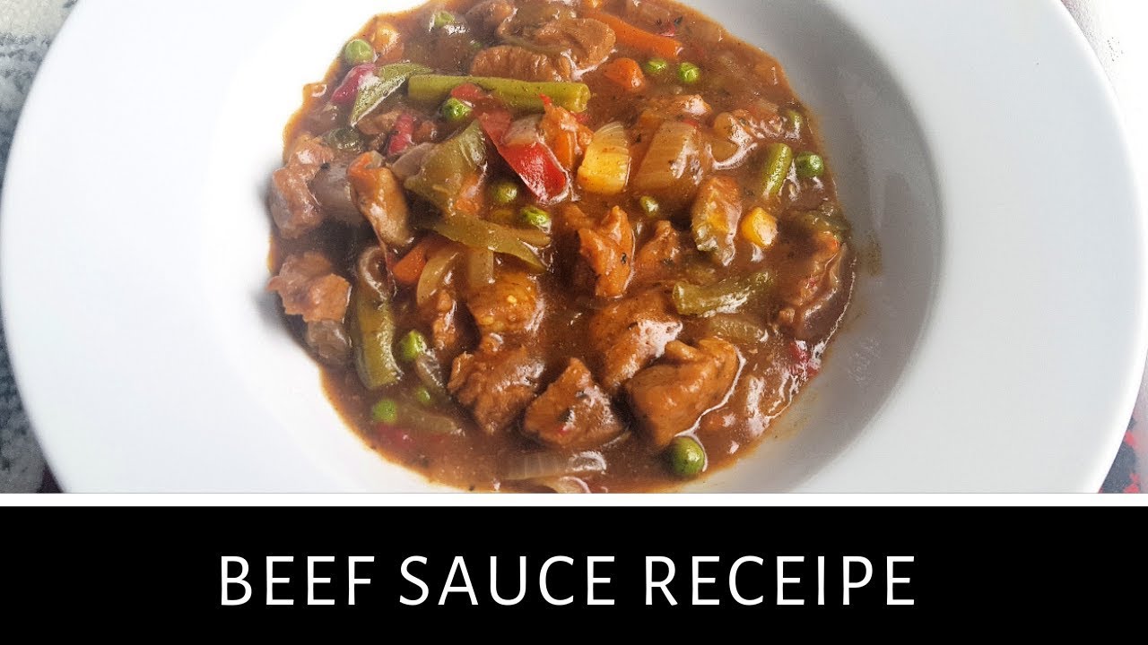 EASY BEEF SAUCE RECIPE | DICED BEEF STEAK STEW - YouTube