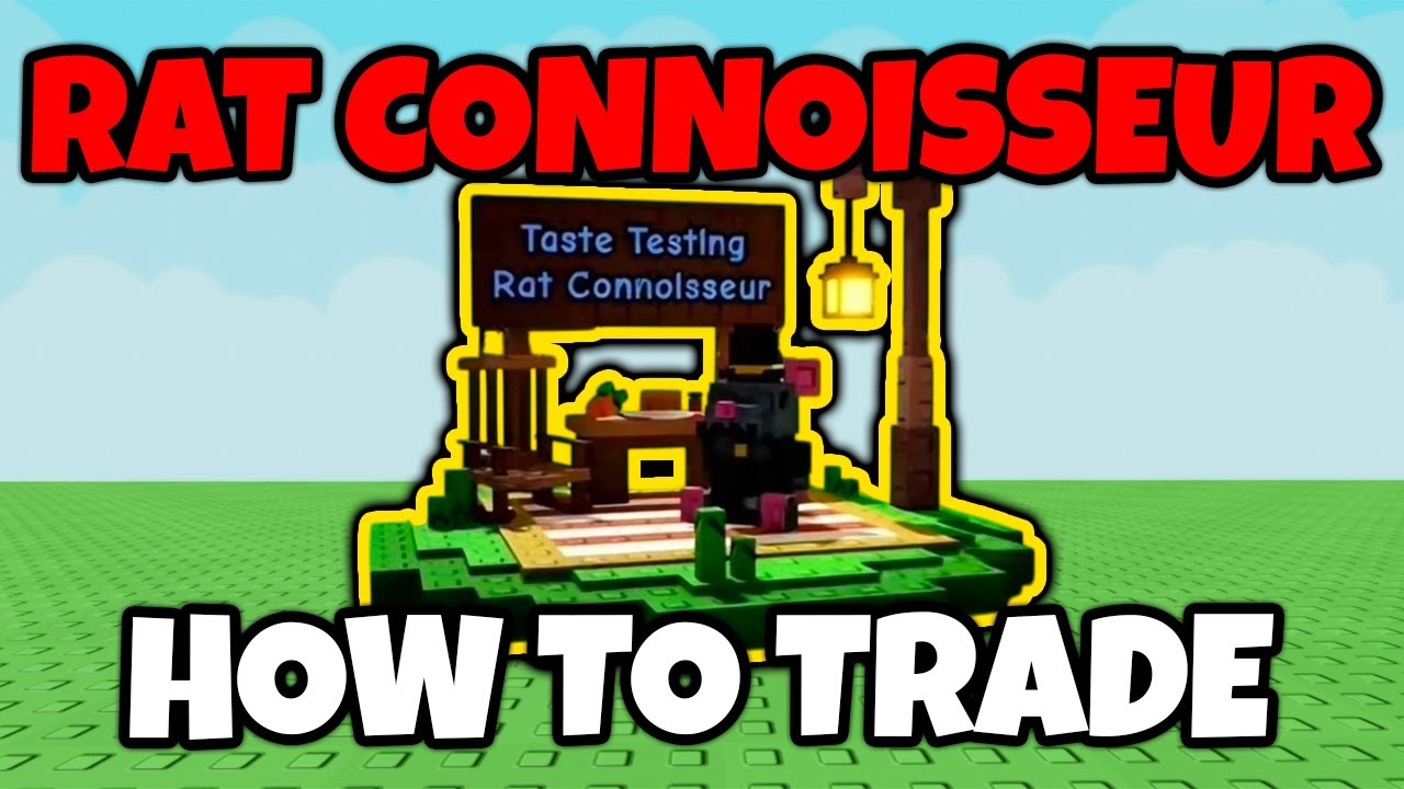 How to TRADE with the RAT CONNOISSEUR [GROW A GARDEN] Roblox - YouTube
