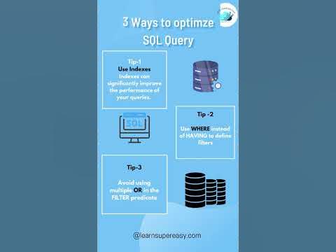SQL Performance Tunning | Tips for optimize query | Advanced SQL #sql - YouTube