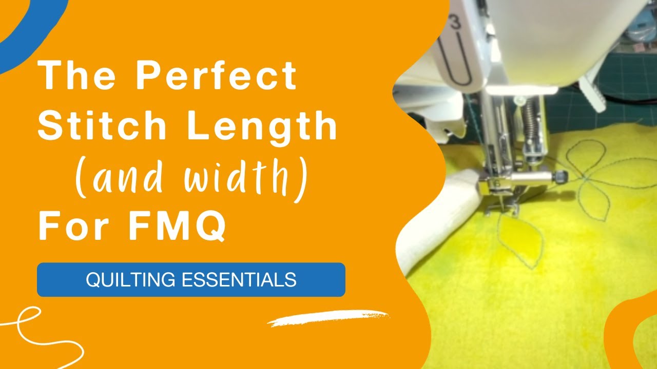 Which Stitch Length For Free Motion Quilting YouTube Which Stitch Length For Free Motion Quilting YouTube