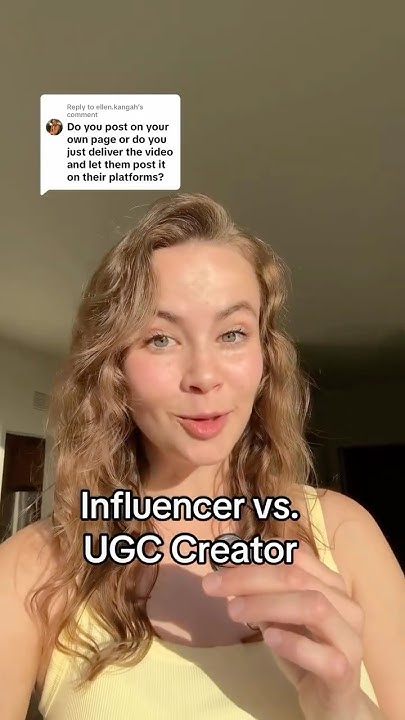 Difference Between UGC Creators and Influencers - YouTube