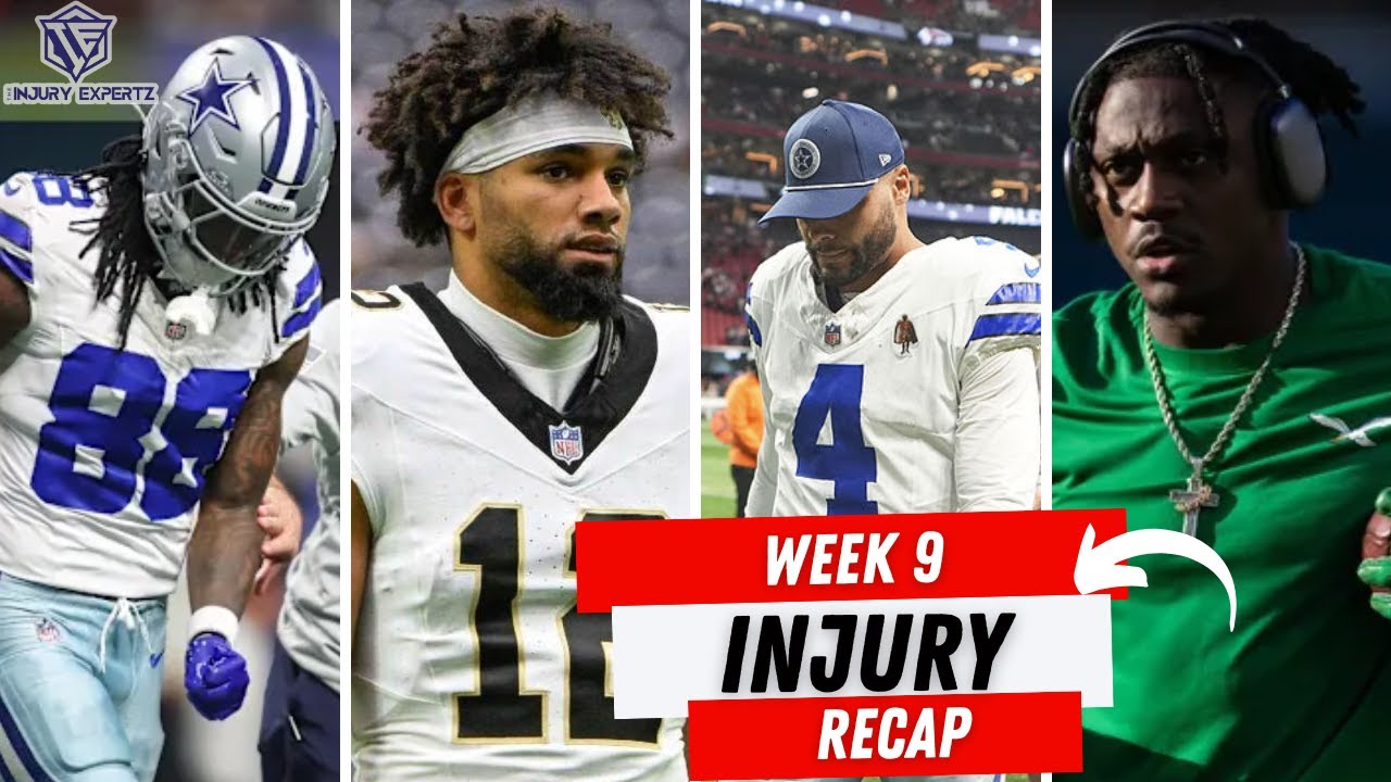 2024 NFL Season | Week 9 Injury Recap - YouTube