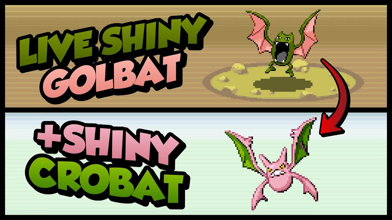 LIVE Shiny Golbat in LeafGreen After 3,580 Encounters + Shiny Crobat ...