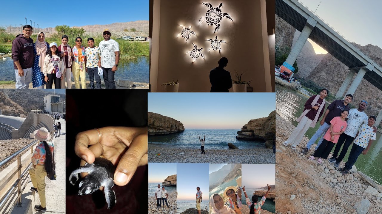Heading to Sur🛶Day2|🦆Duck Park|Dayqah Dam|Wadi Shab|Pebble🌊Beach|Turtle ...