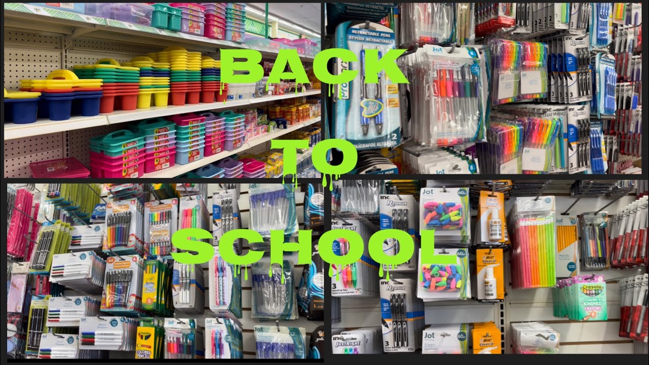 Dollar tree back to school items\what’s new at the dollar tree - YouTube
