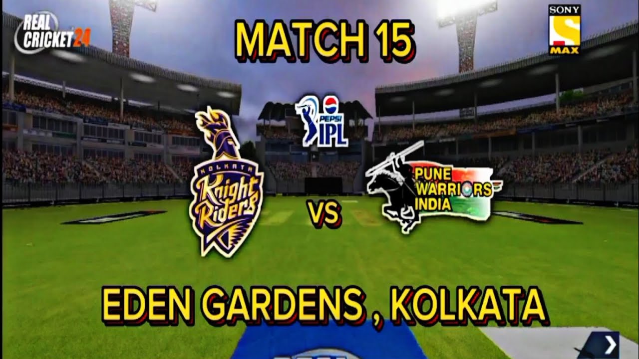Real Cricket 24 | PEPSI IPL 2013 | KKR v PWI Match 15 Highlights - YouTube