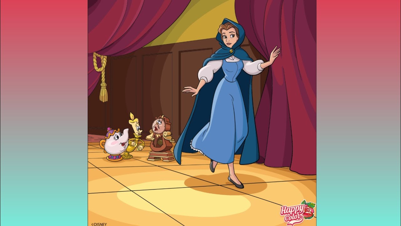Disney Cartoon | Happy Color : Coloring Book - YouTube