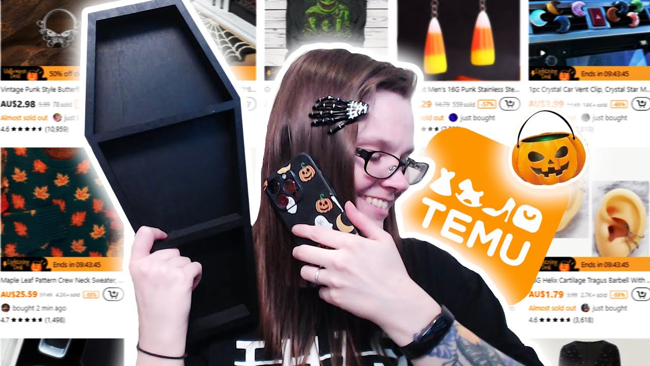 HALLOWEEN HAUL FROM TEMU 👀👀👀 - YouTube