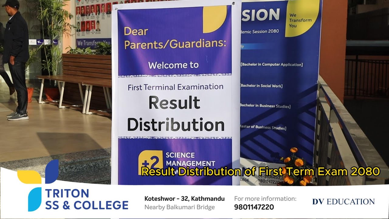 Triton Result Distribution, 1st Term Exam 2080, XI XII #TritonCollege ...