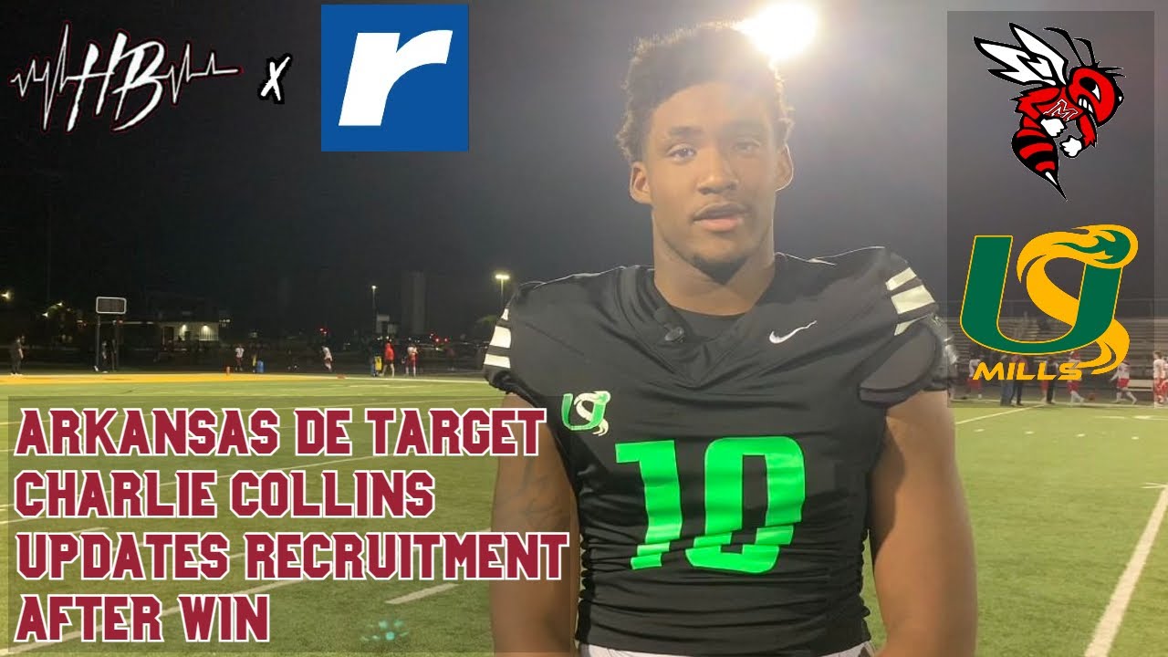 Arkansas 2024 four-star DE target Charlie Collins’ dominates Maumelle ...