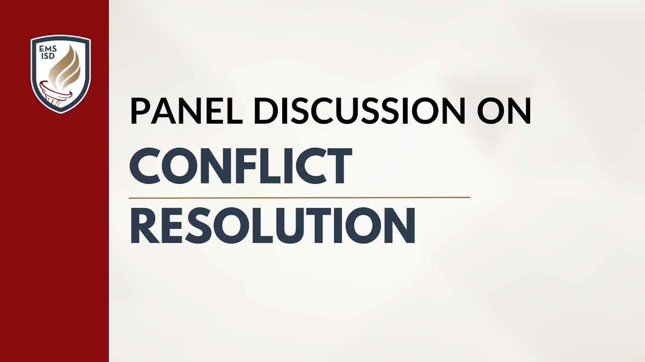 Conflict Resolution: A Panel Discussion with Counselors and ...