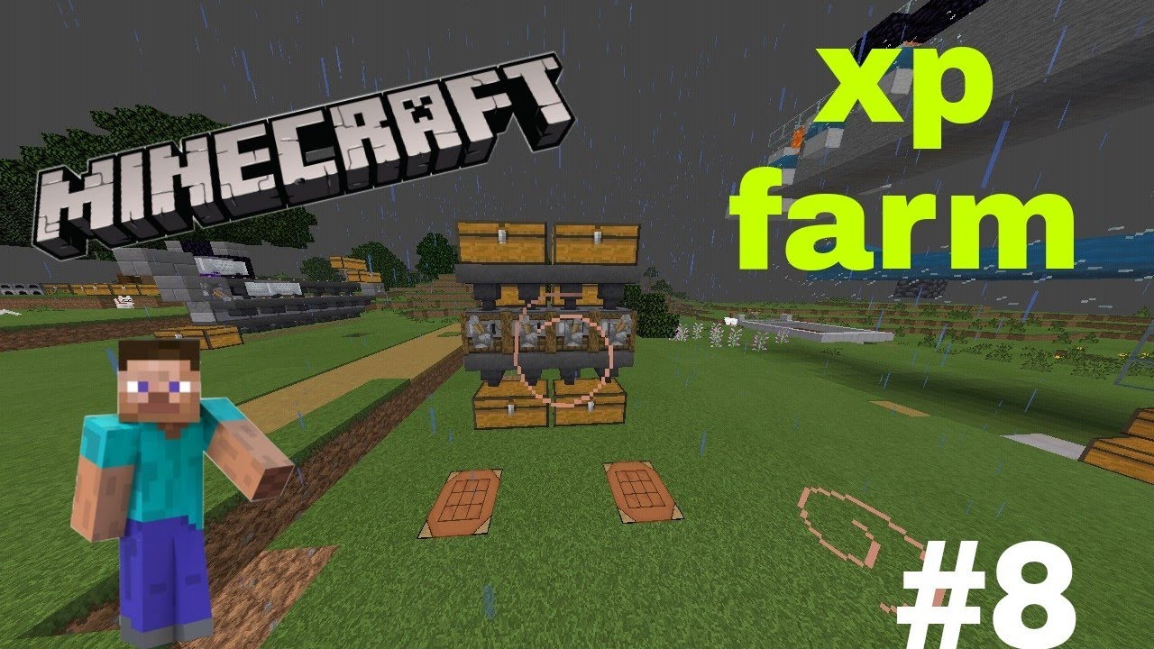 how to make fastest xp farm in minecraft pocket edition 1 to 100 very ...