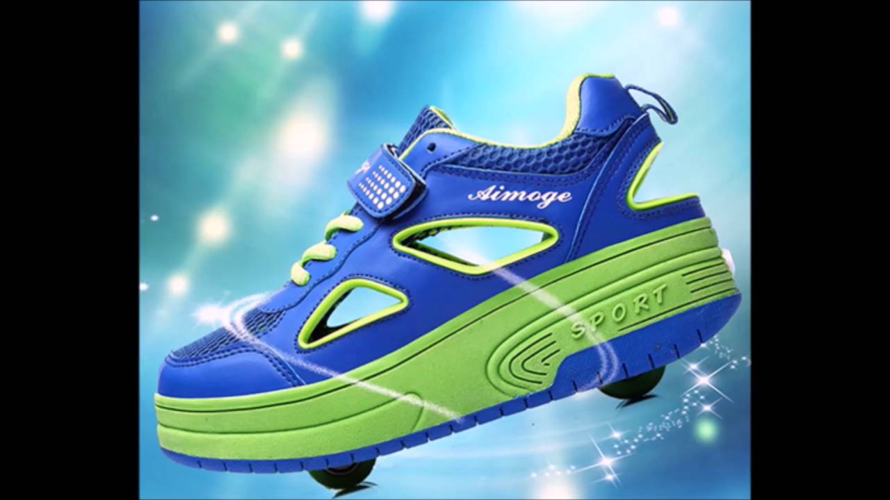 Zapatillas con ruedas - YouTube