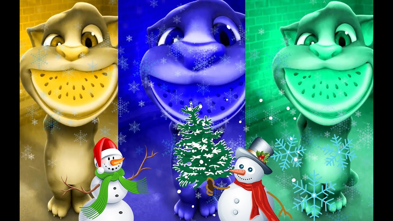 Talking Tom Cat Colors Reaction Compilation - Falling Snow HD - YouTube