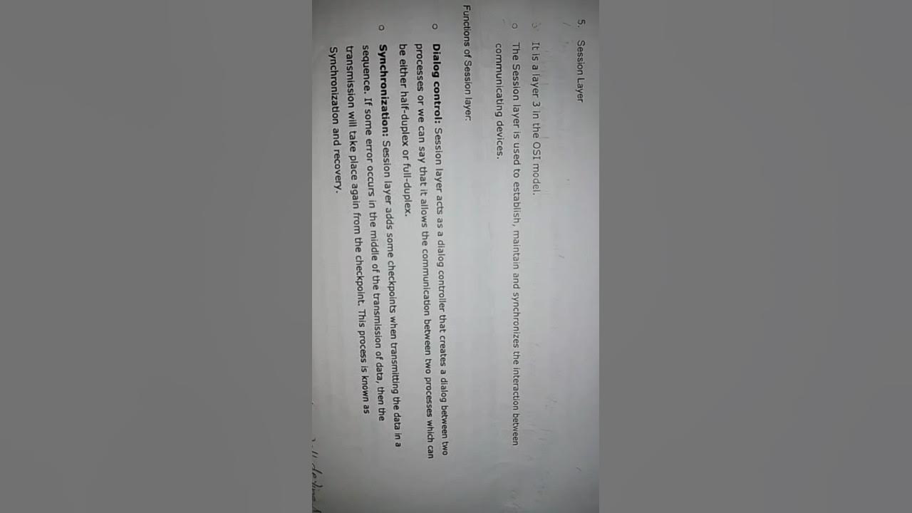 what is session layer? function of session layer? #computer - YouTube