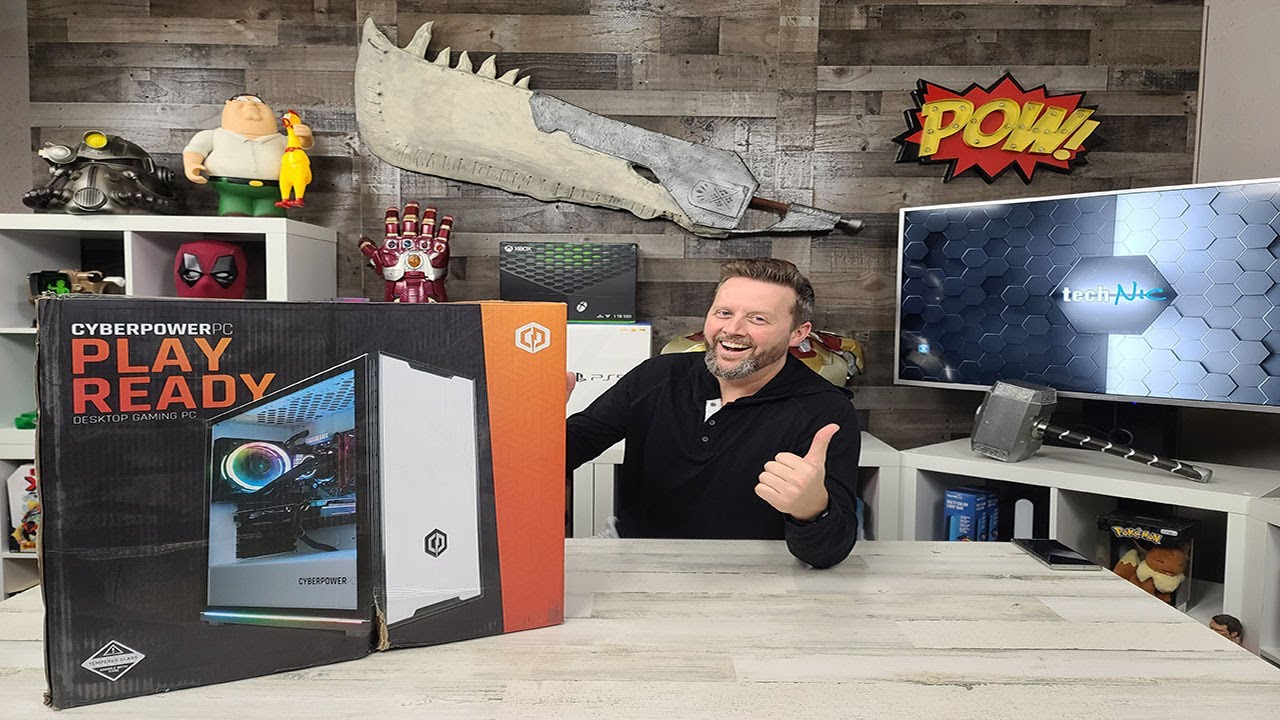 CyberPower desktop Gaming PC in the 'Eluna' Case - YouTube