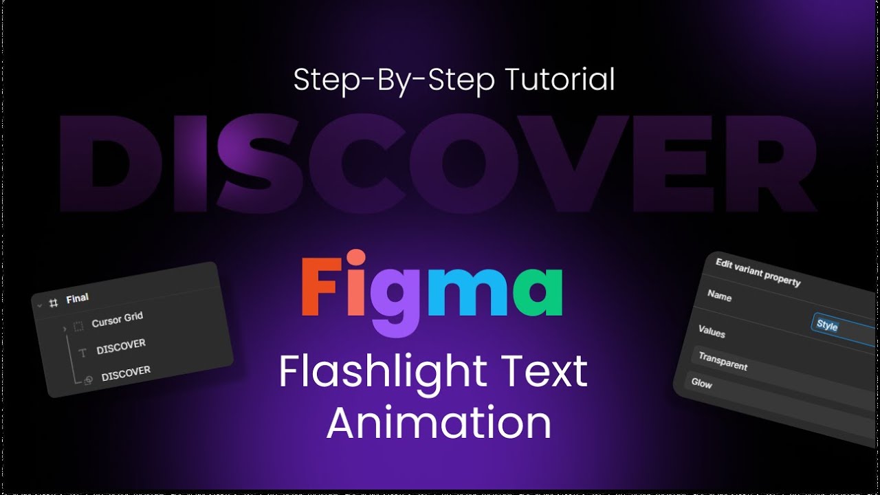 How to Create Flashlight Text Reveal Animation in Figma | Figma ...