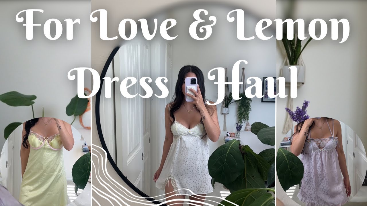For Love & Lemon Dress x Victoria’s Secret Try on Haul Collection ...