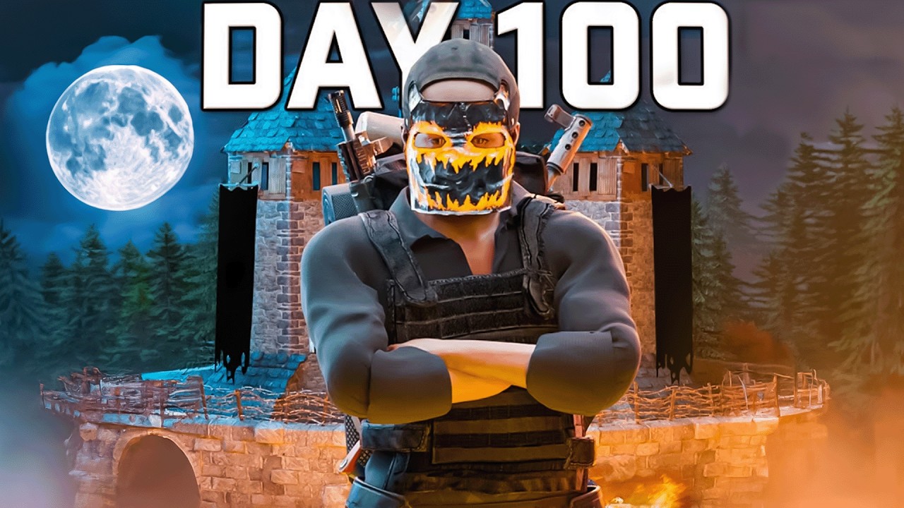 I Survived 100 Hours on RUST's DEADLIEST Server! - YouTube