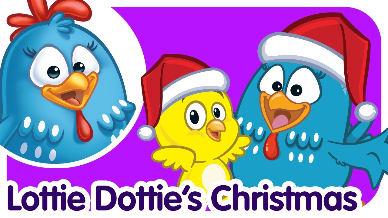 Lottie Dottie's Christmas | Lottie Dottie Chicken | Nursery Rhymes For ...