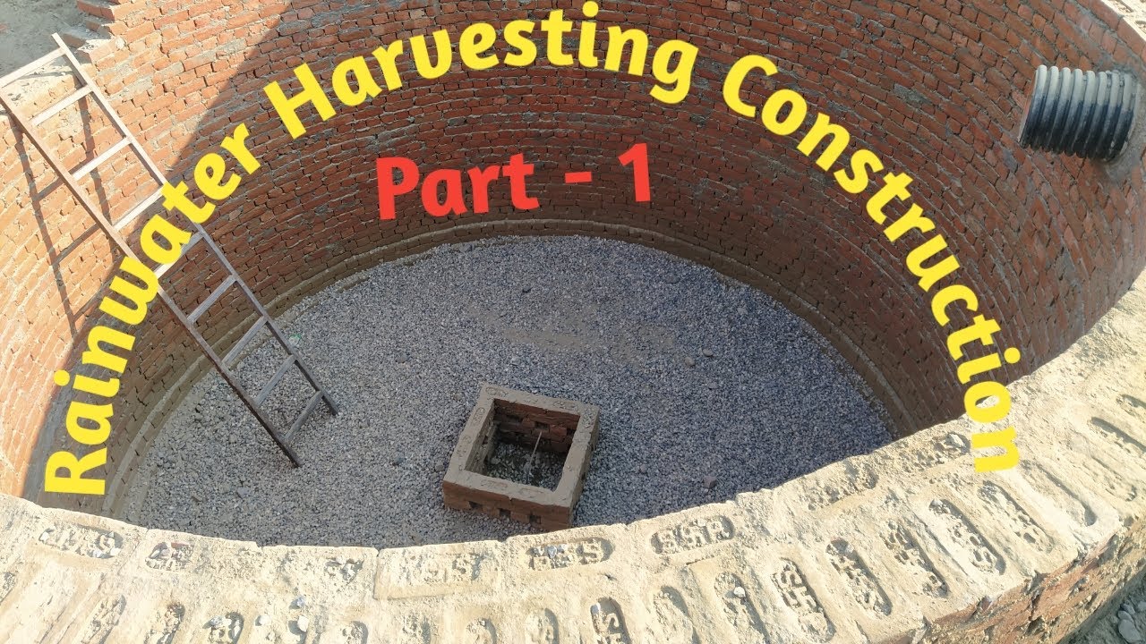 Rain Water Harvesting Construction Step by step - YouTube