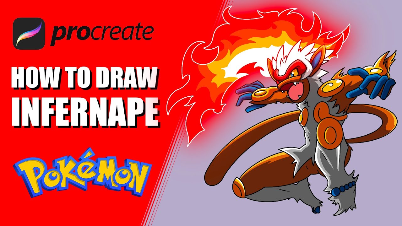 Episode 16 : How To Draw Infernape Easy Step By Step - YouTube