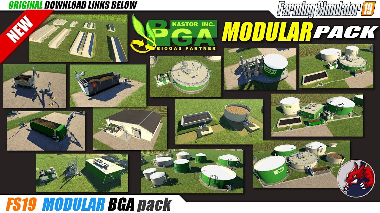 FS19 | Modular BGA Pack v1.0.0 - review - YouTube
