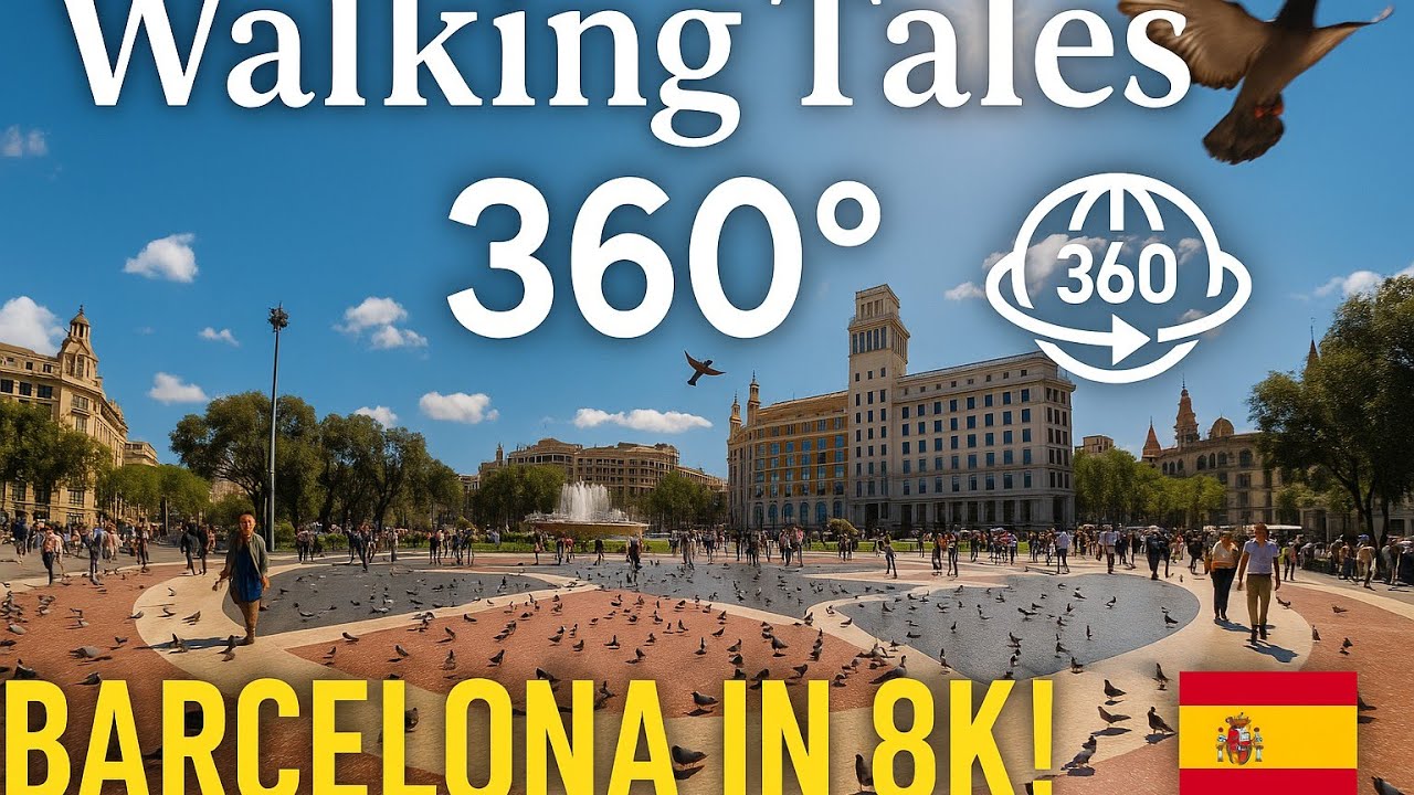 Unseen Barcelona in 8K 360° | Mind-Blowing 5-Minute Virtual Tour of ...
