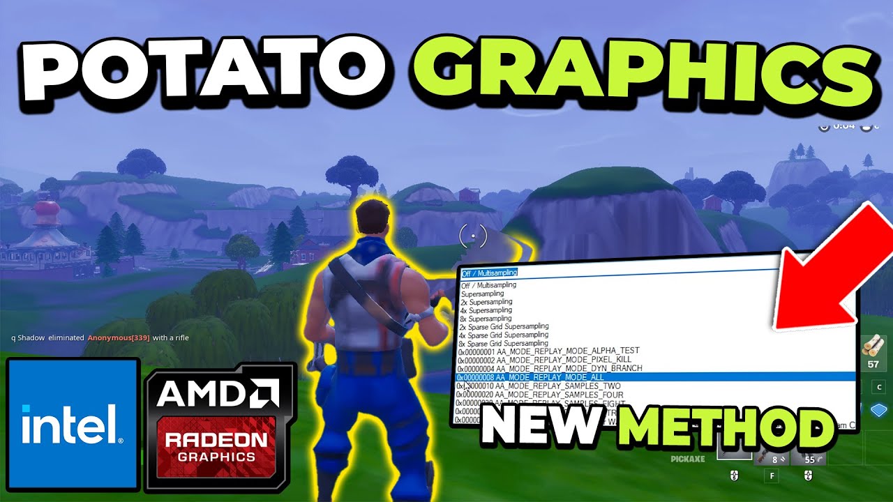 How to Get Potato Graphics in Fortnite on Intel, AMD & Nvidia GPUs ...