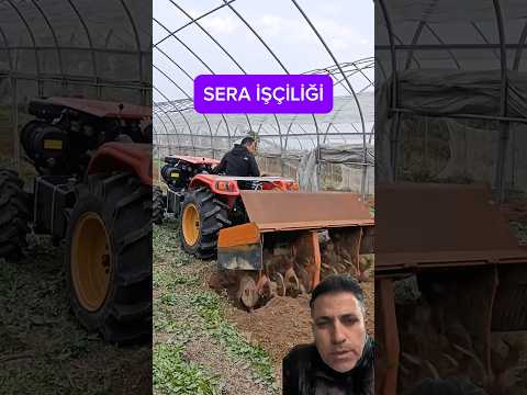 Seralarda kullanılan tarım ekipmanları toprağı güzel işliyor #reklam #işbirliği değil